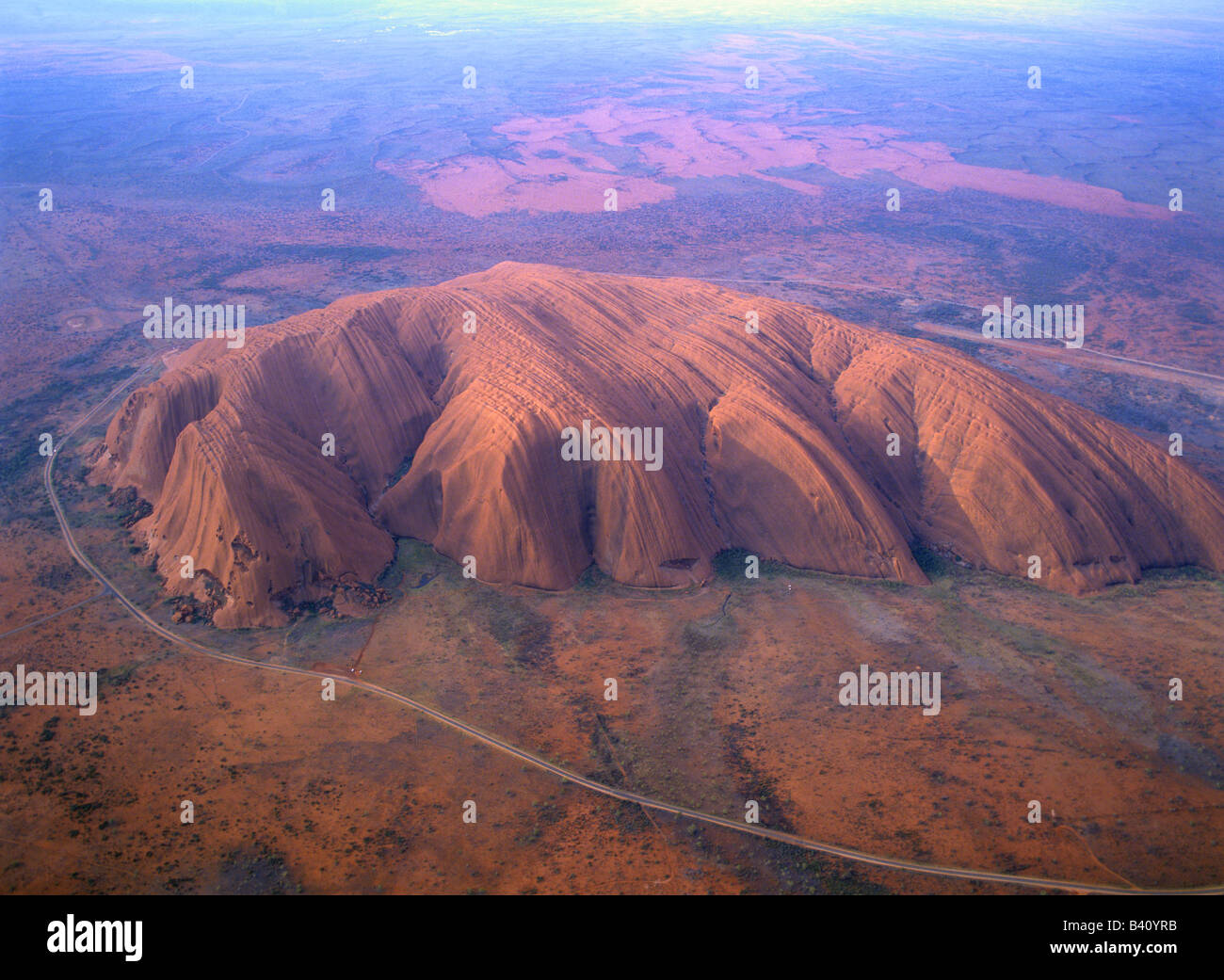 Aerial View of Ayers Rock Northern Territory Australia Stock Photo - Alamy
