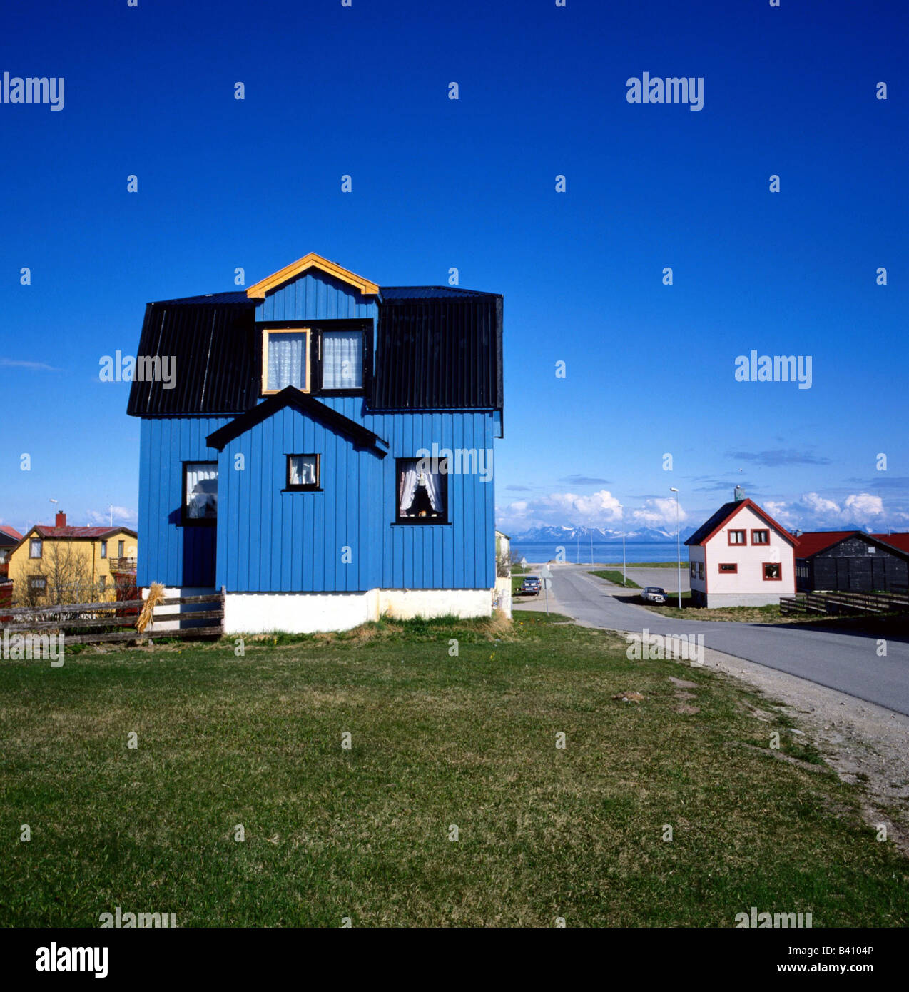 geography / travel, Norway, Vesteralen, island Andoya, Andenes, blue ...