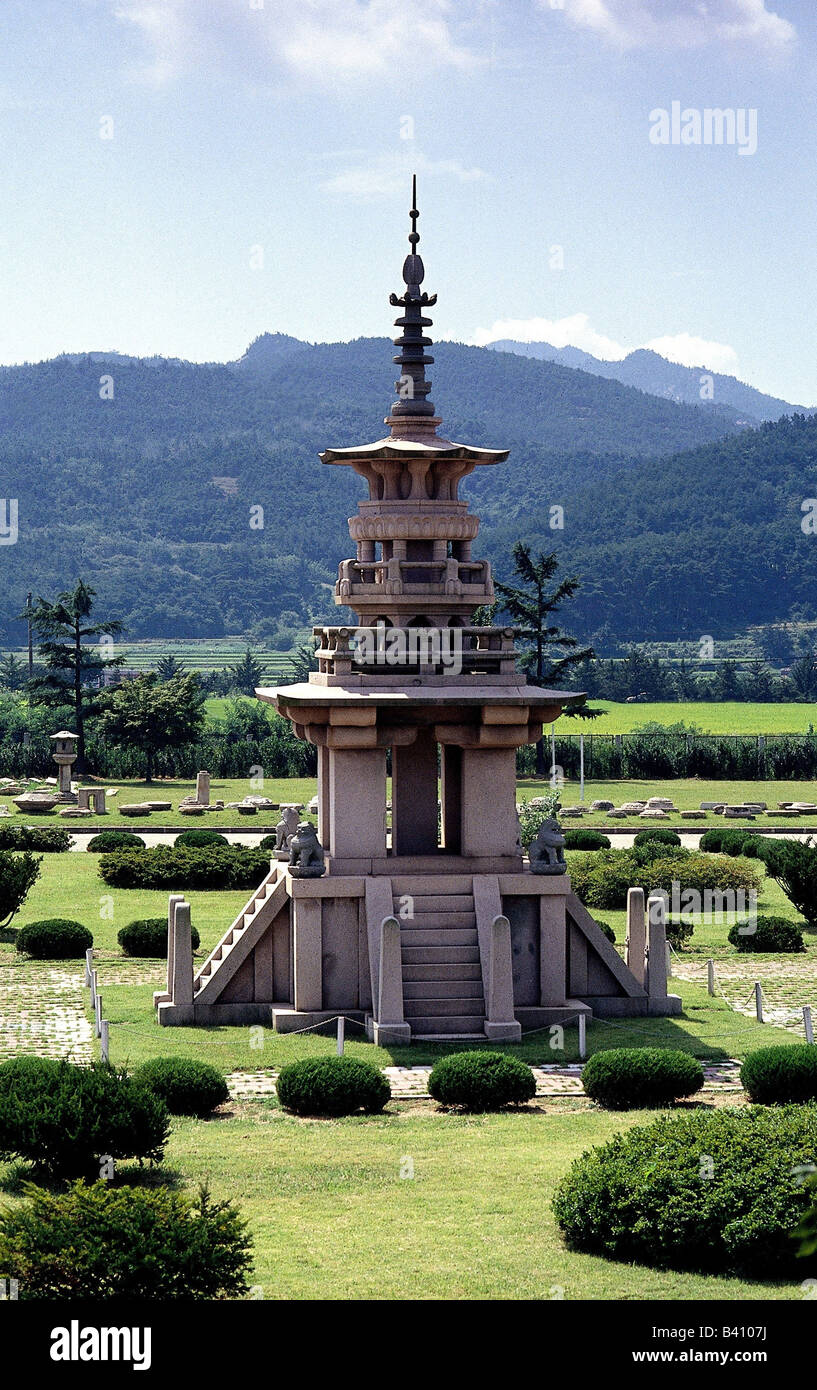geography / travel, South Korea, Gyeongju, buildings, pagoda Dabotap ...