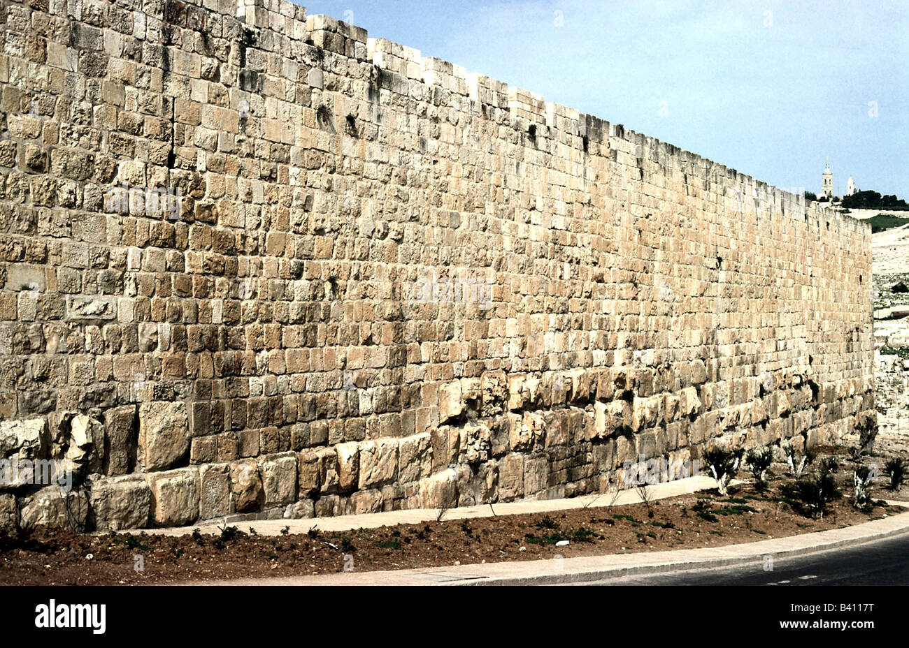 geography / travel, Israel, Jerusalem, city wall, built 1534 AD by the ...