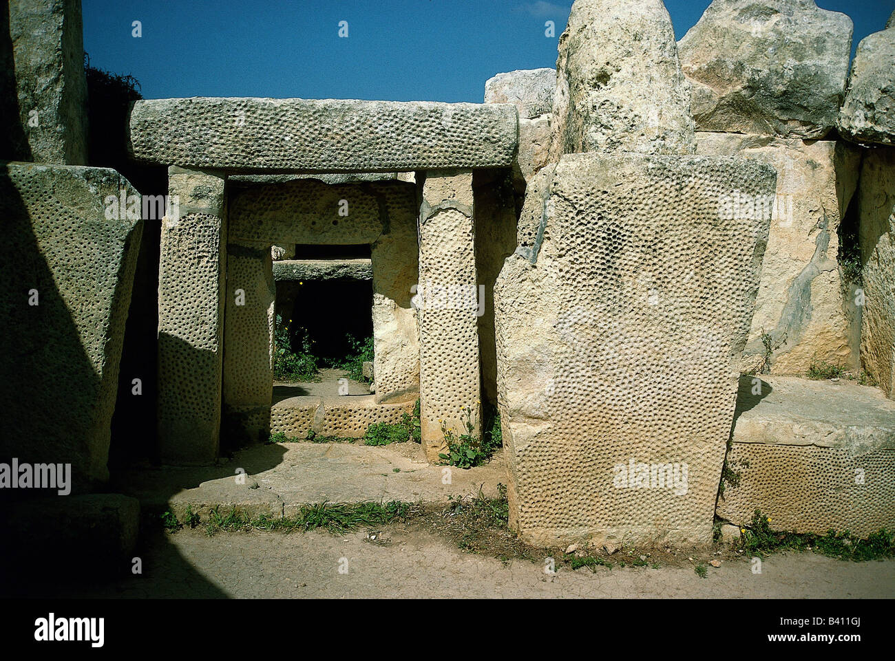 geography / travel, Malta, Mnajdra, temple area, megalith culture ...