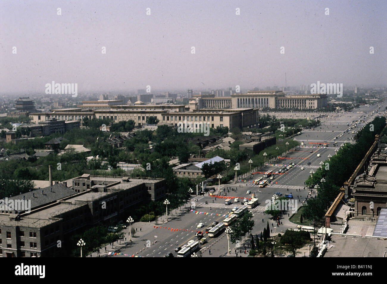 geography / travel, China, Beijing, squares, view of Tiananmen Square ...
