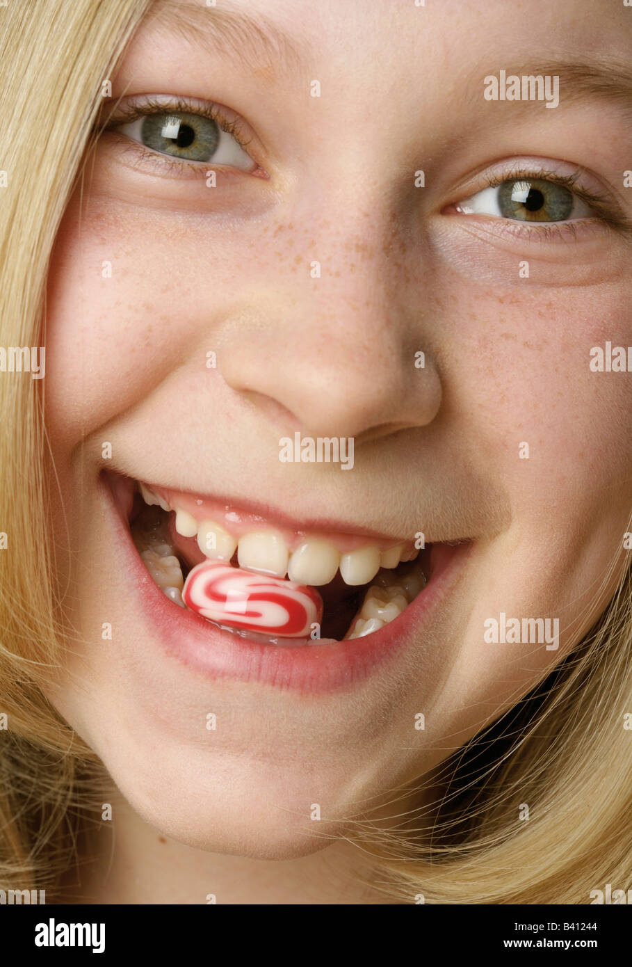 Mouth full of candy hi-res stock photography and images - Alamy