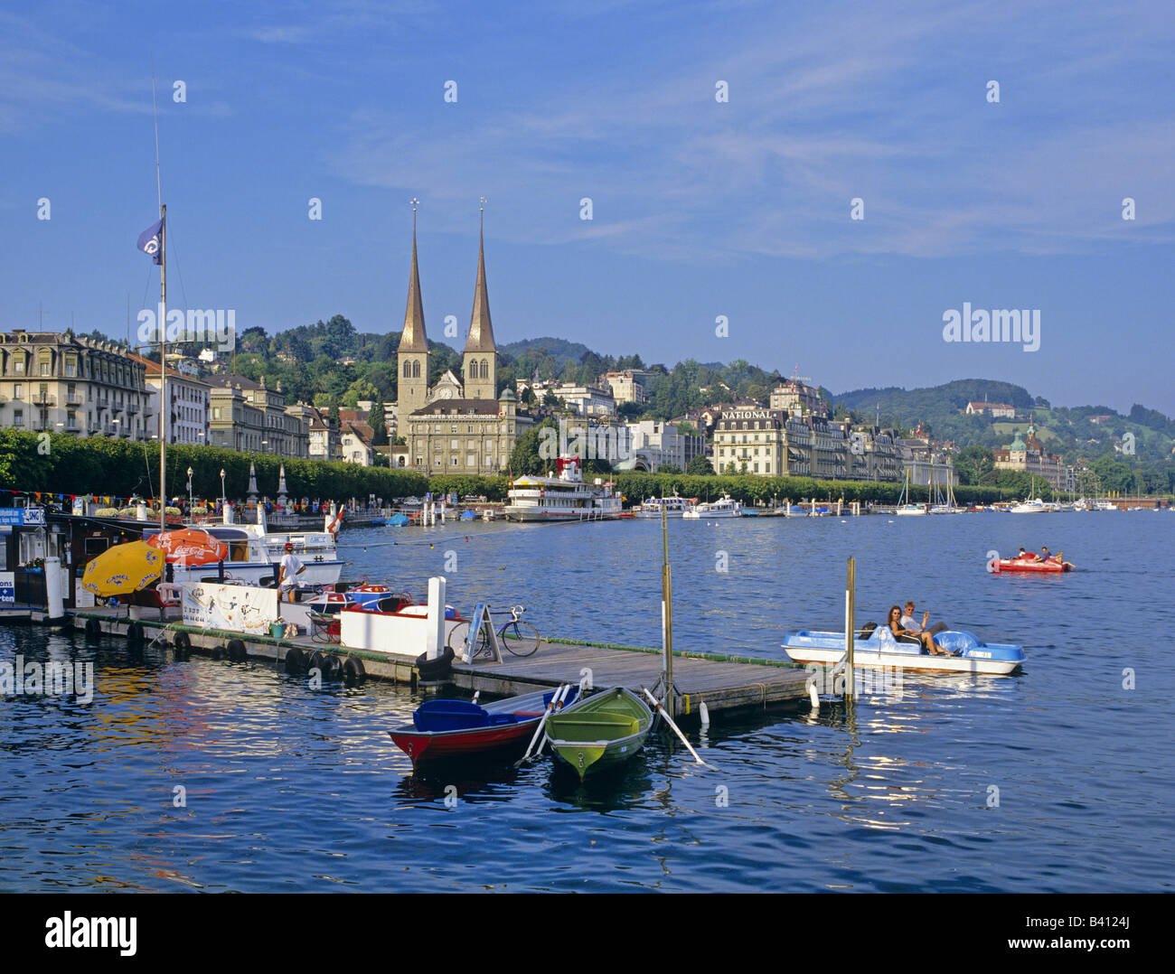 Lakefront Lucerne Switzerland Stock Photo - Alamy
