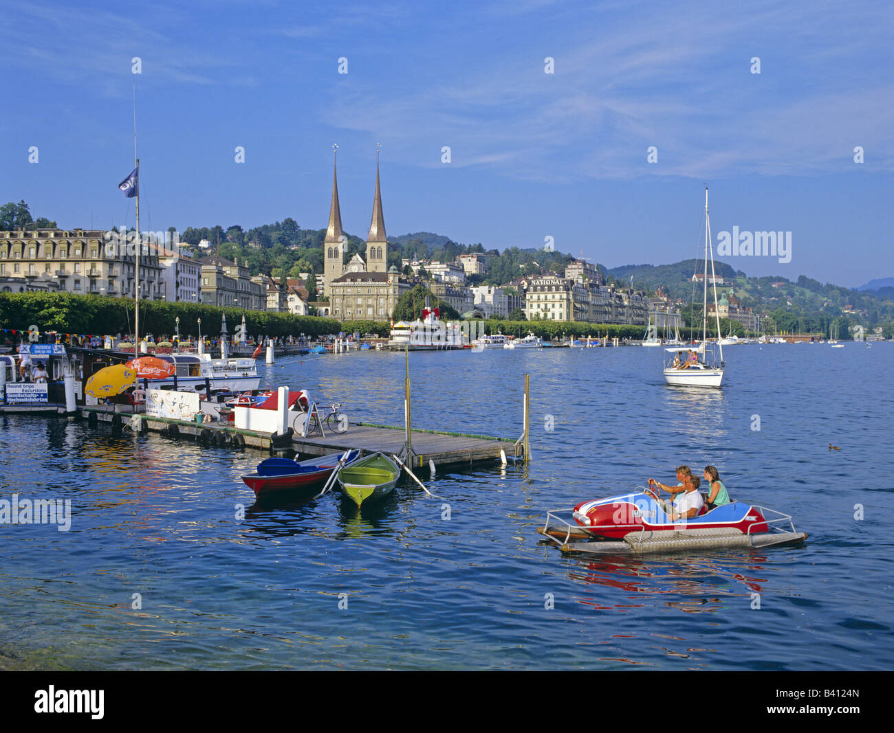 Lakefront Lucerne Switzerland Stock Photo - Alamy
