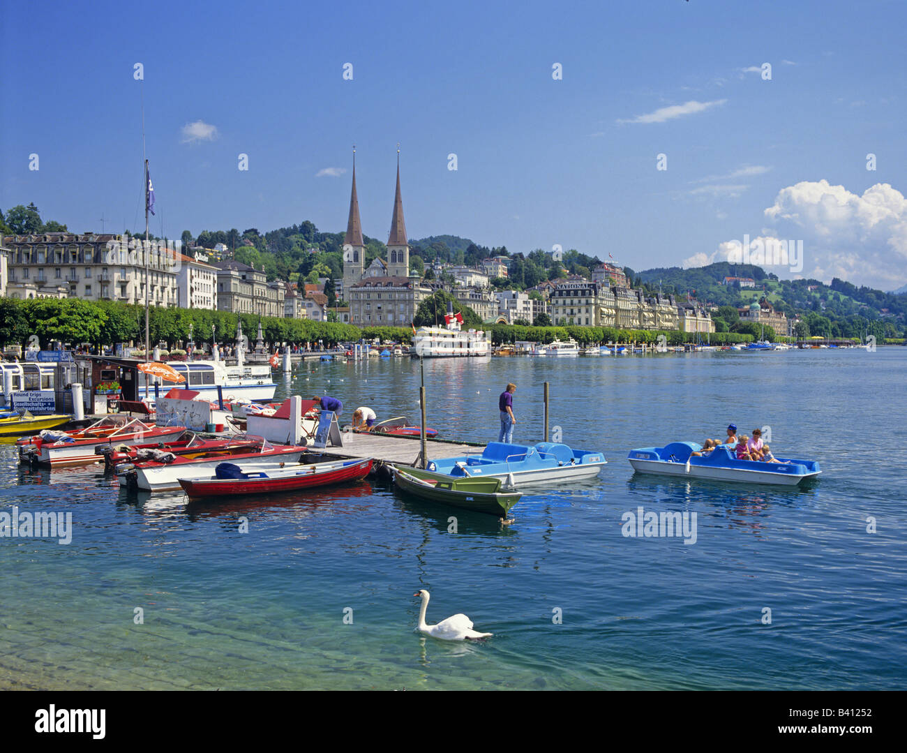 Lakefront Lucerne Switzerland Stock Photo - Alamy