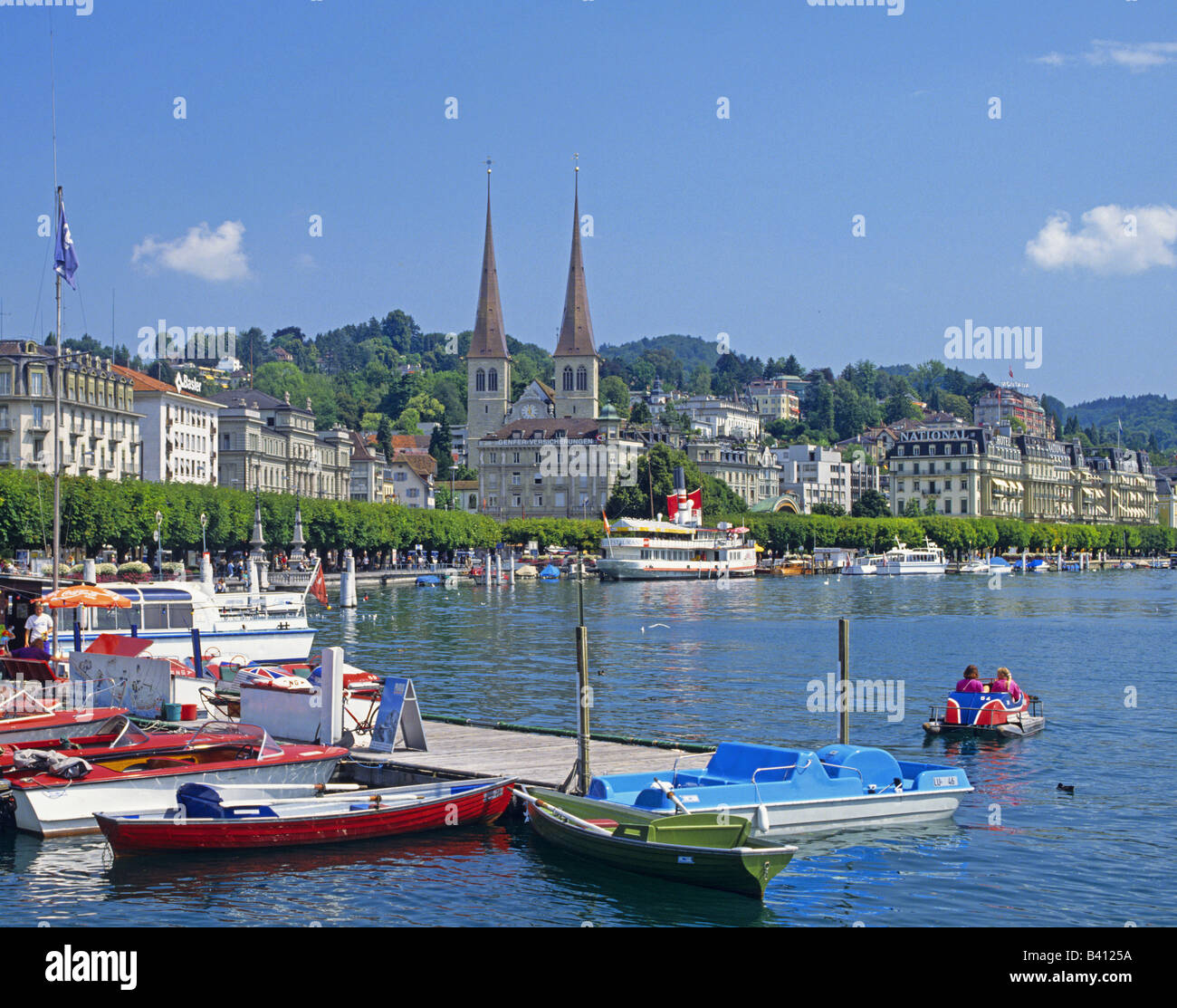 Lakefront Lucerne Switzerland Stock Photo - Alamy