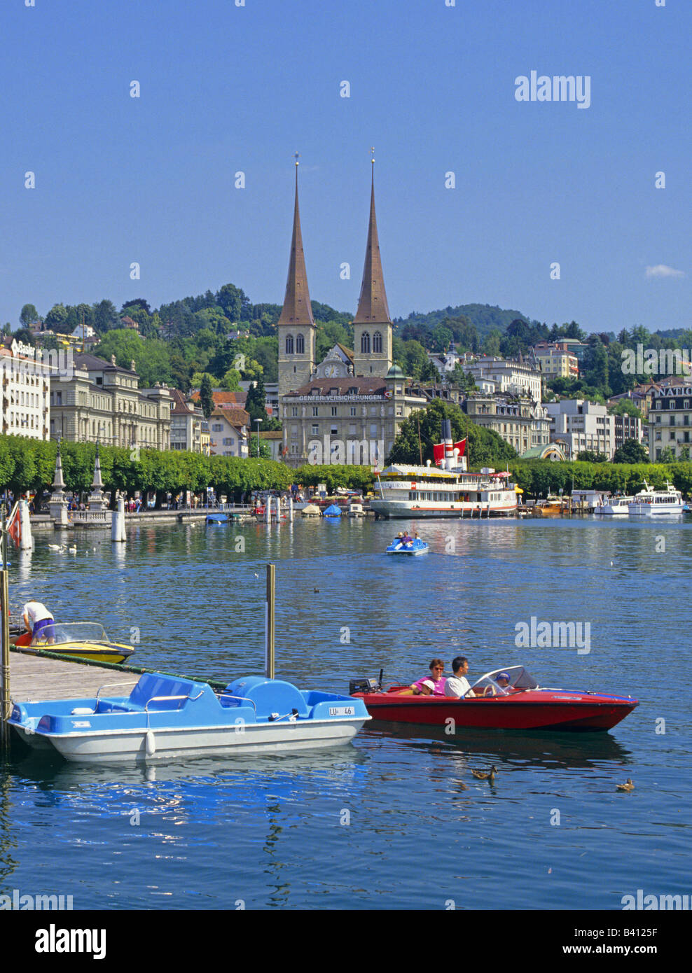 Lakefront Lucerne Switzerland Stock Photo - Alamy