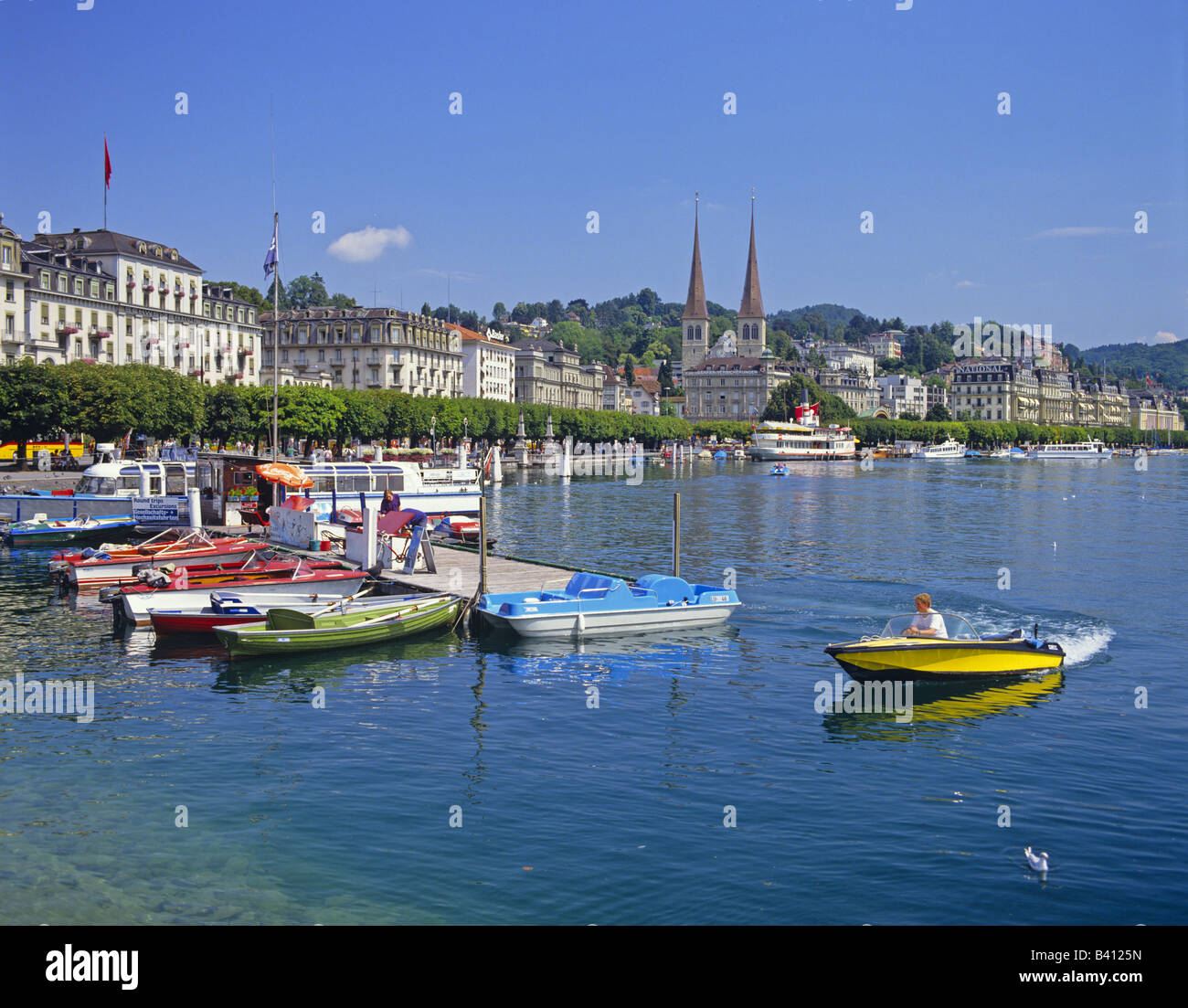 Lakefront Lucerne Switzerland Stock Photo - Alamy