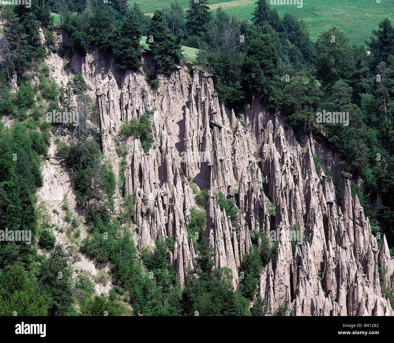 geography / travel, Italy, South Tyrol, earth pyramids near Klobenstein ...