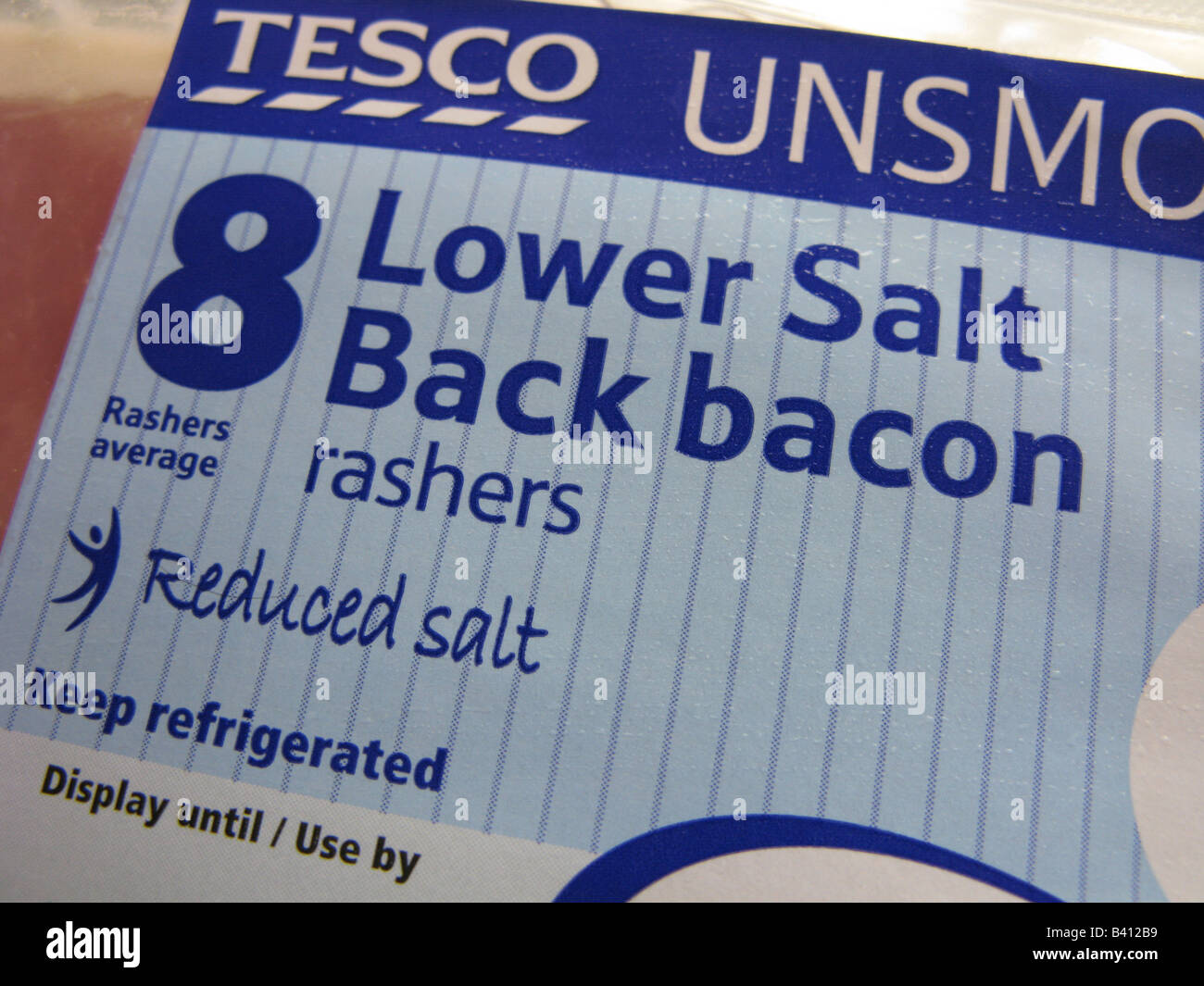 Reduced salt back bacon for a healthier diet Stock Photo - Alamy