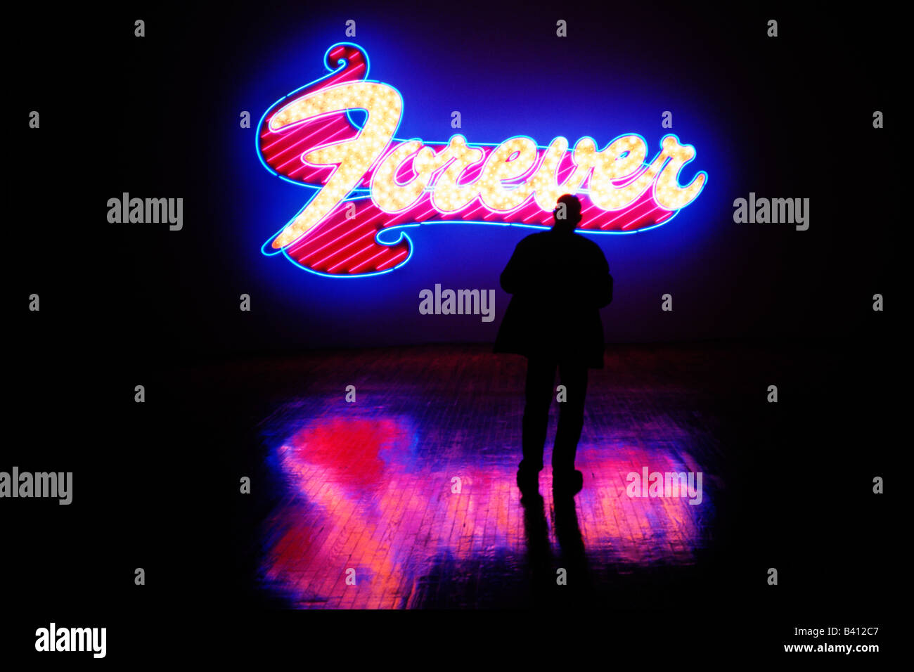 Neon Forever sign Stock Photo - Alamy