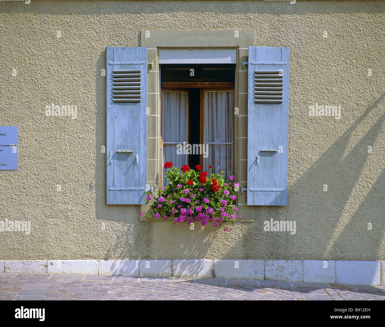 A house window Nyon Switzerland Stock Photo - Alamy