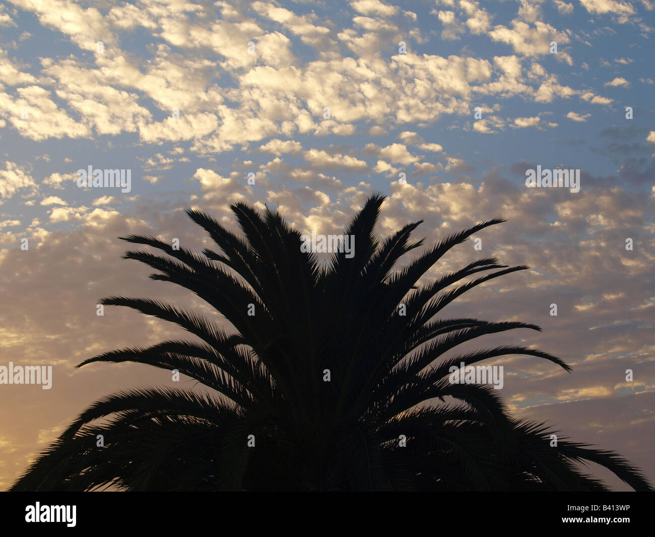 Clouded sky at sunset hi-res stock photography and images - Alamy