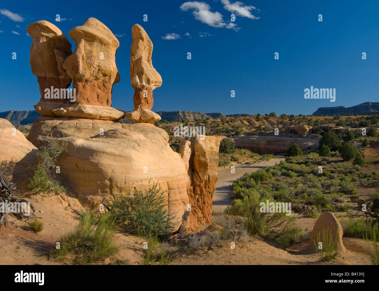 USA, Utah, Escalante Wilderness. Pinnacles in Devil's Garden Stock ...