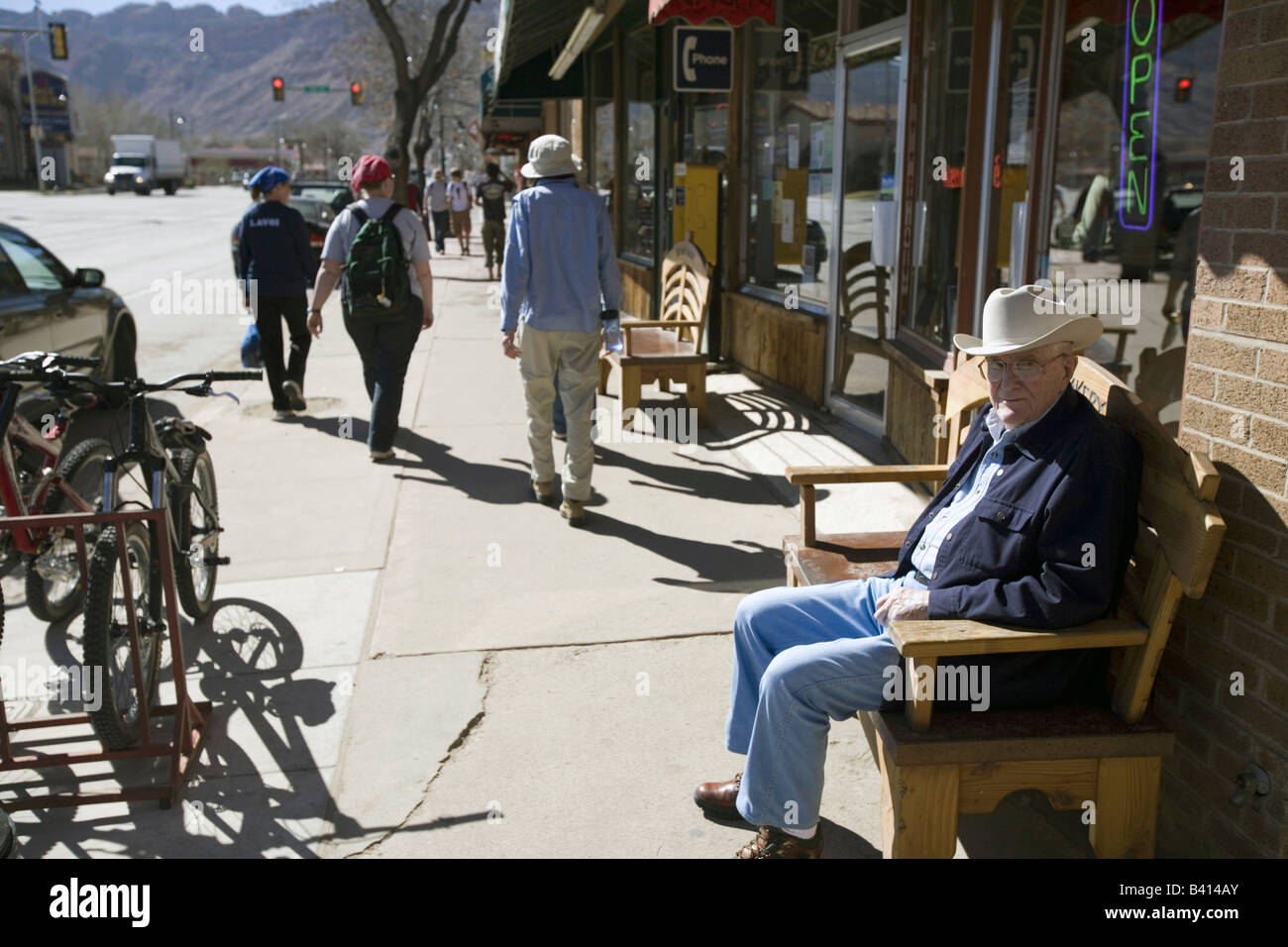 USA, Utah, Moab. Main street in Moab, Utah Stock Photo - Alamy