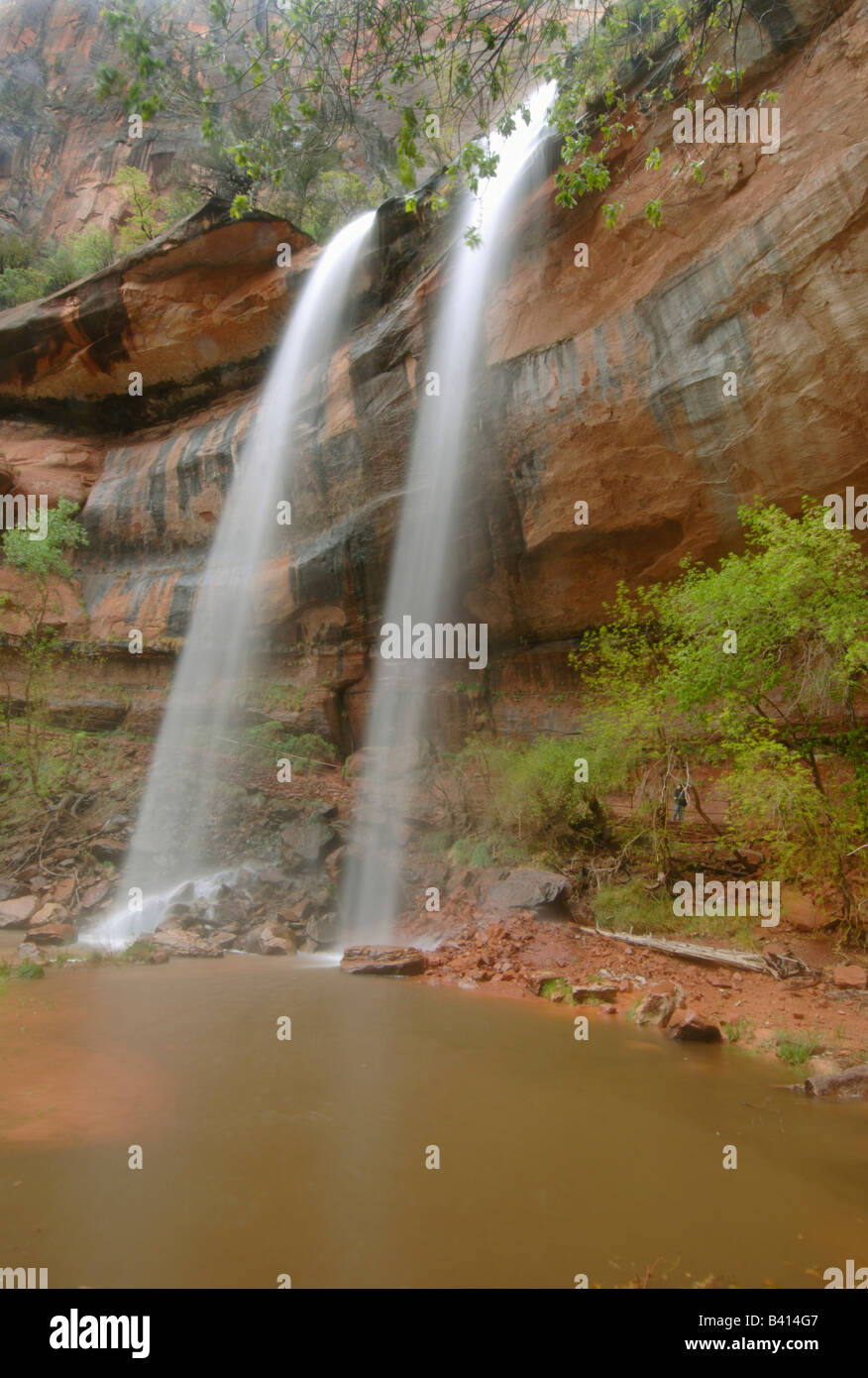 Lower emerald pool zion spring hi-res stock photography and images - Alamy