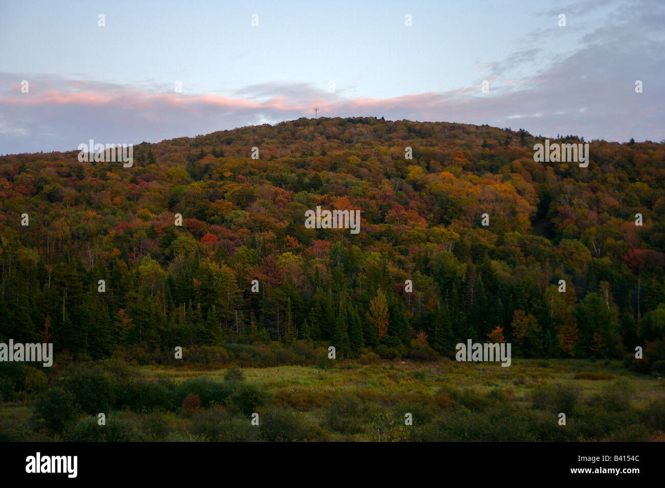 North America, USA, Vermont. Autumn scenery along Route 9 in Southern ...
