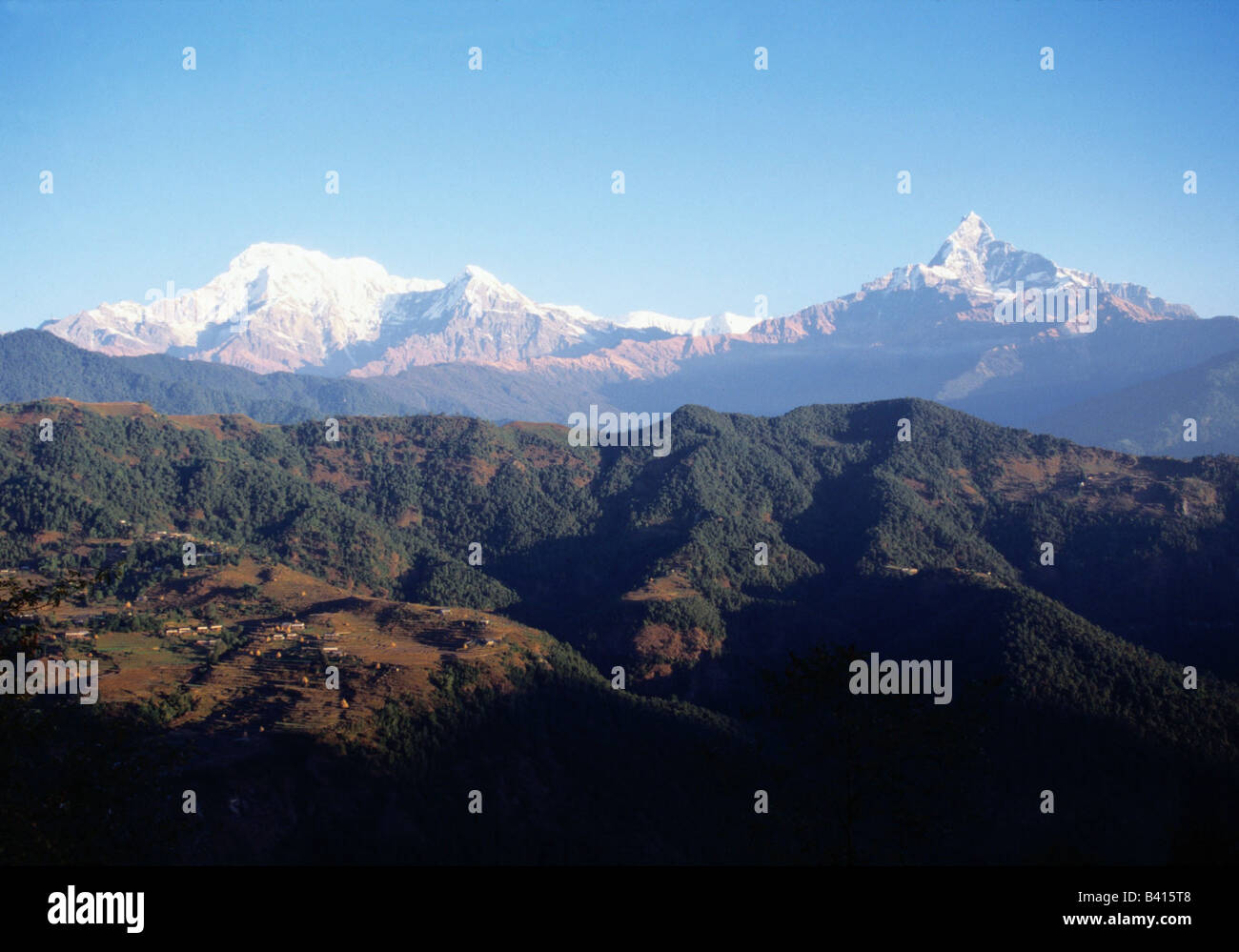 geography / travel, Nepal, landscape, landscapes, Machaputchare at ...