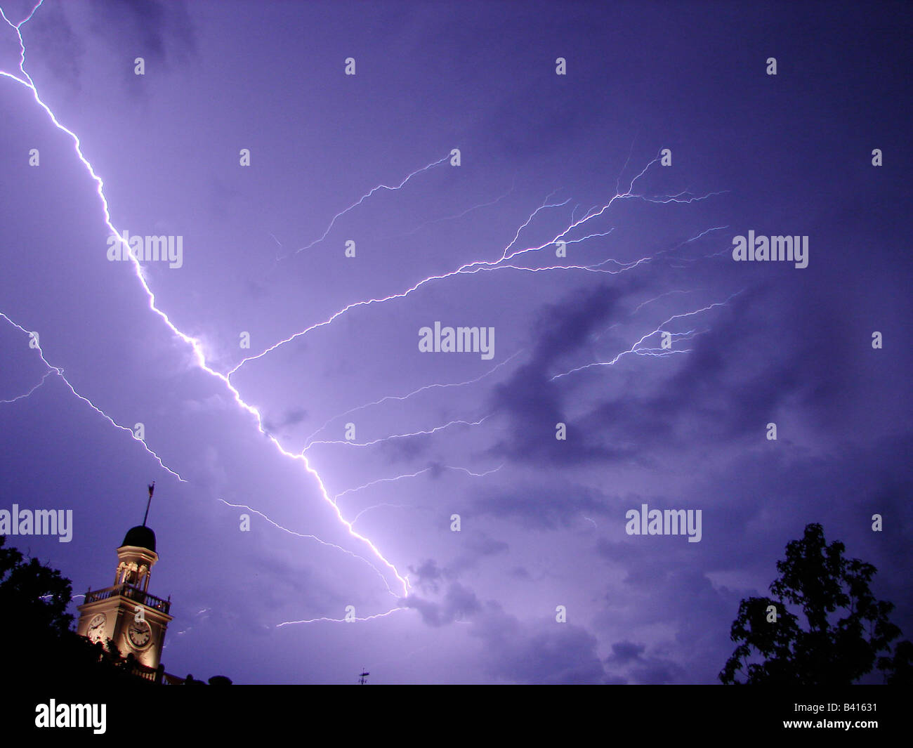 Very large lightning bolt during an electrical storm Stock Photo - Alamy