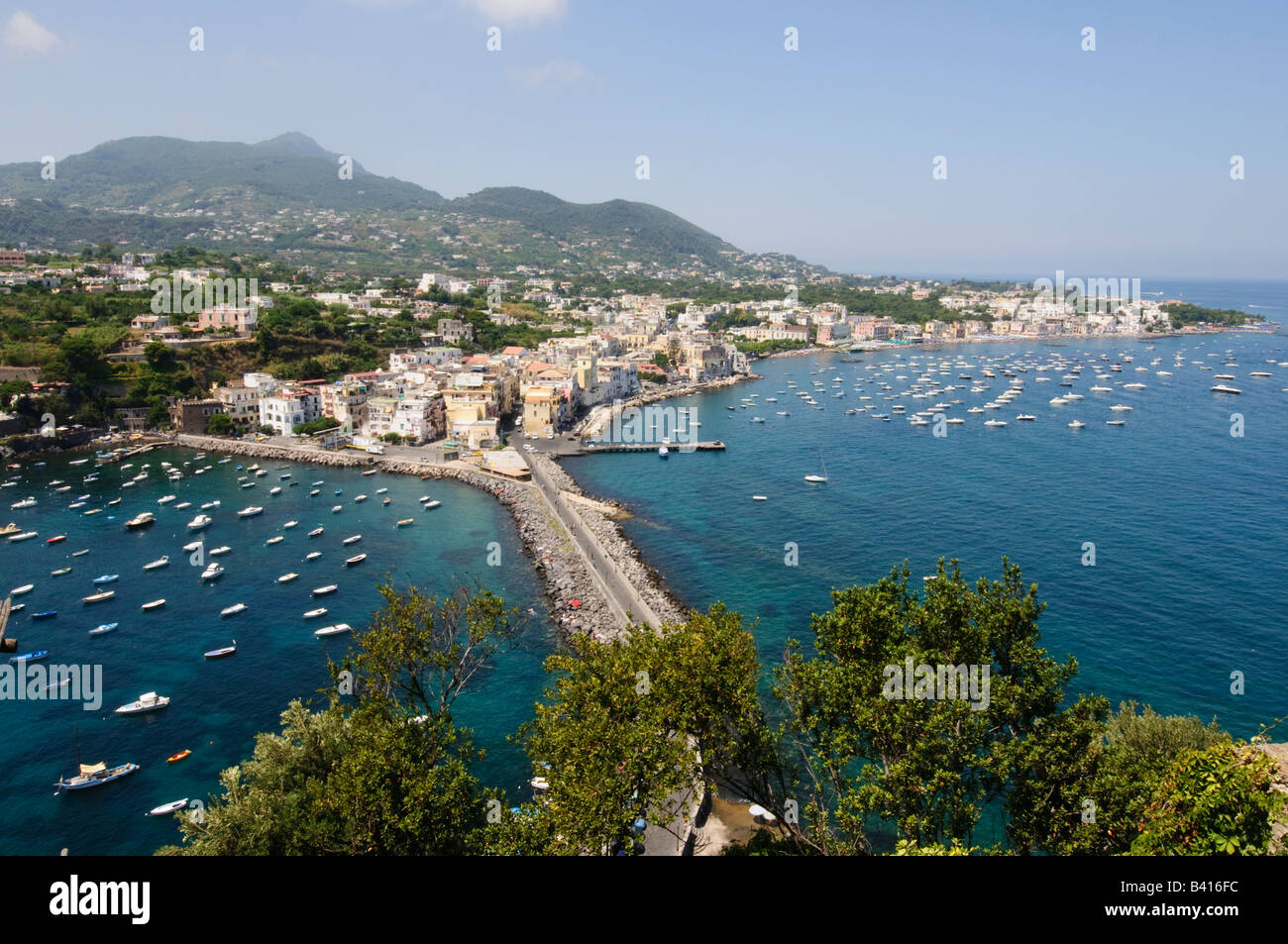 Ischia Ponte as seen from Castello Aragonese Stock Photo - Alamy