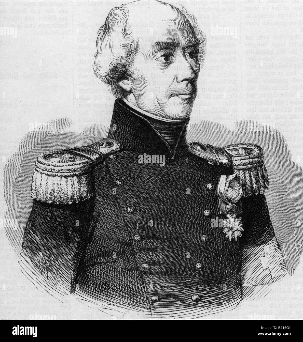 Dufour, Guillaume Henri, 15.9.1787 - 14.7.1875, Swiss general, portrait ...