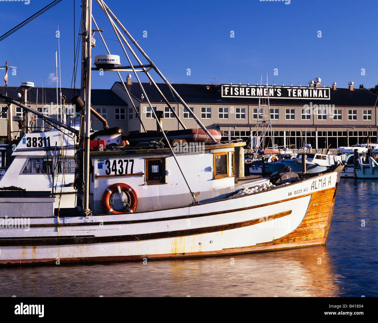 Seattle fishermens terminal hi-res stock photography and images - Alamy