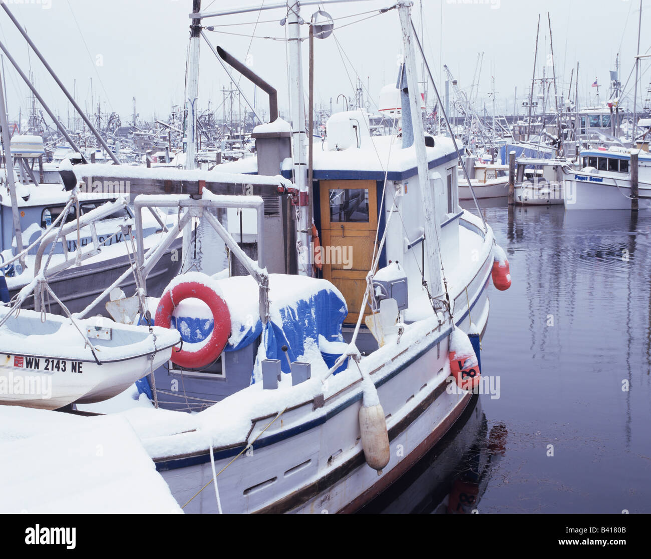 WA, Seattle, Fishermen's Terminal Stock Photo - Alamy