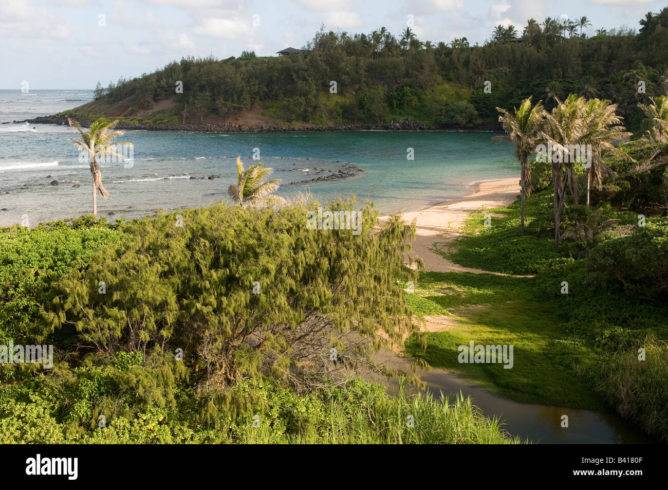 Papaa Bay Kauai Hawaii Stock Photo - Alamy