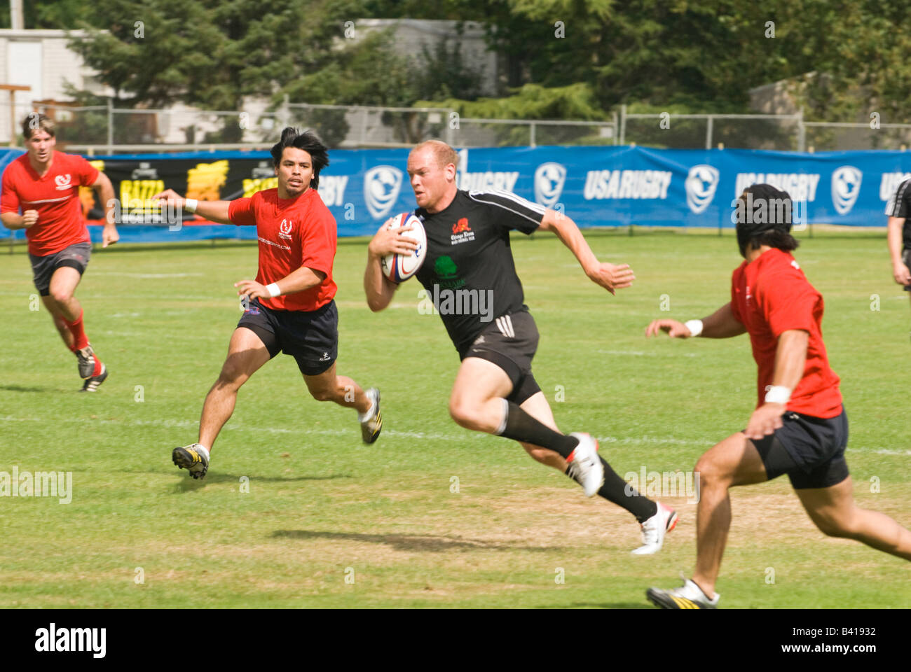 USA, WA, Ferndale. Chuckanut Bay Rugby club hosts USA Rugby National 7 ...