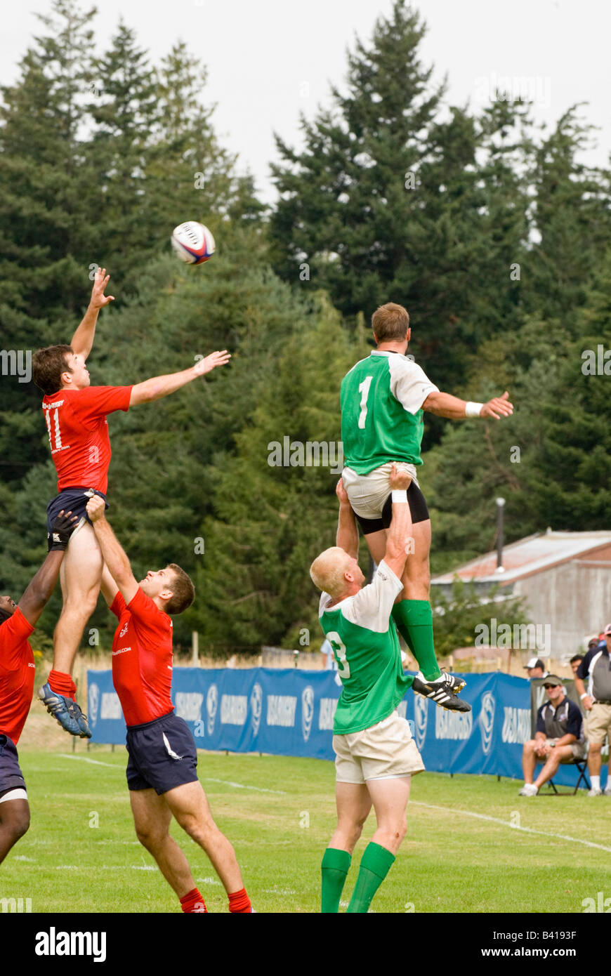 USA, WA, Ferndale. Chuckanut Bay Rugby Club hosts USA Rugby National 7 ...