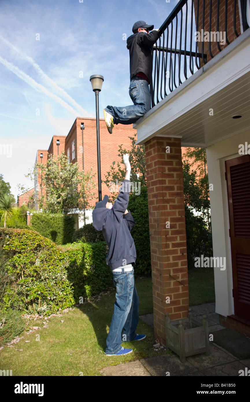 House Break in Model Released Shoot No 3689 Stock Photo - Alamy