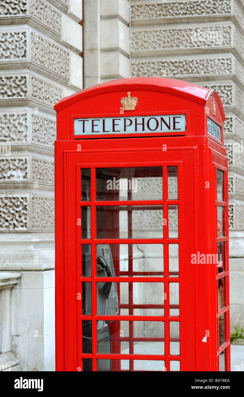 Red telephone box, London, England Stock Photo - Alamy