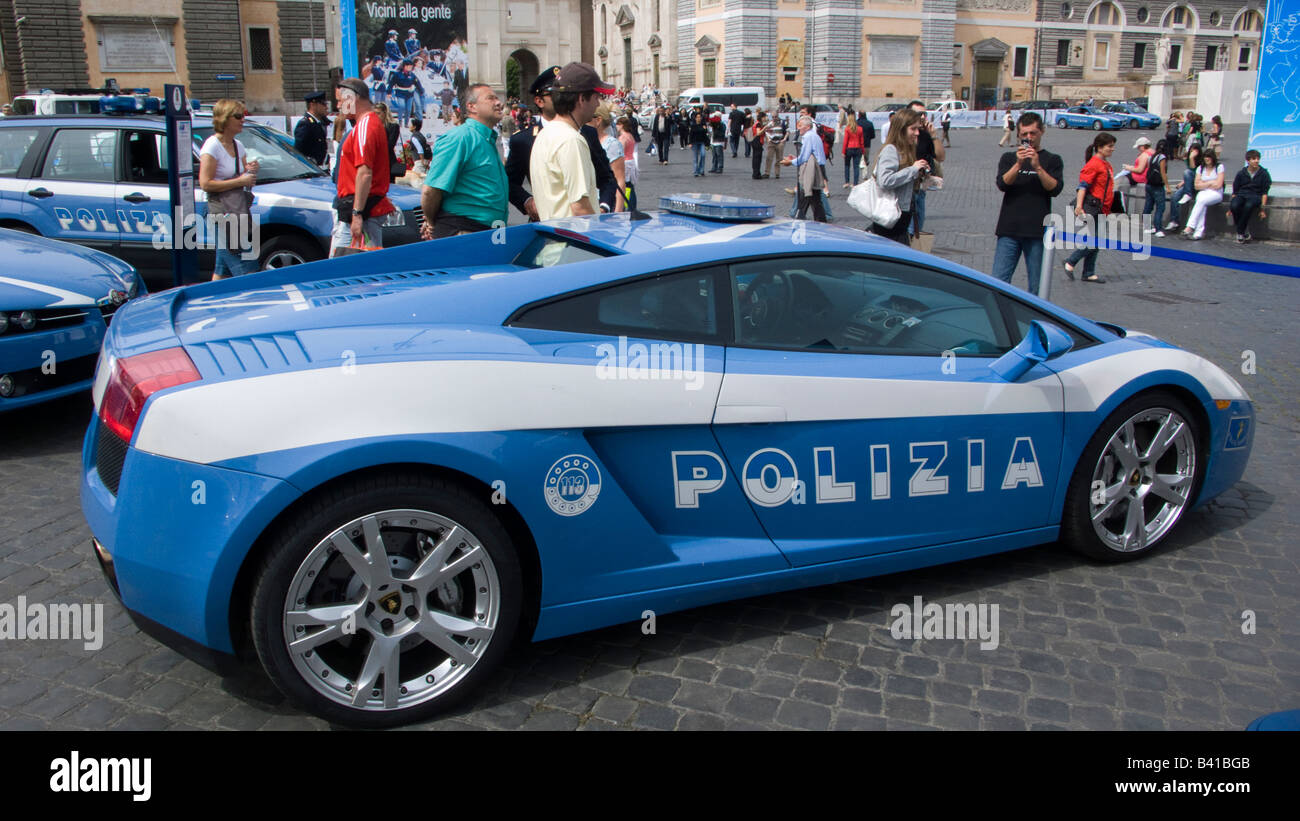 Italian Police Mazarati fast pursuit car Stock Photo - Alamy