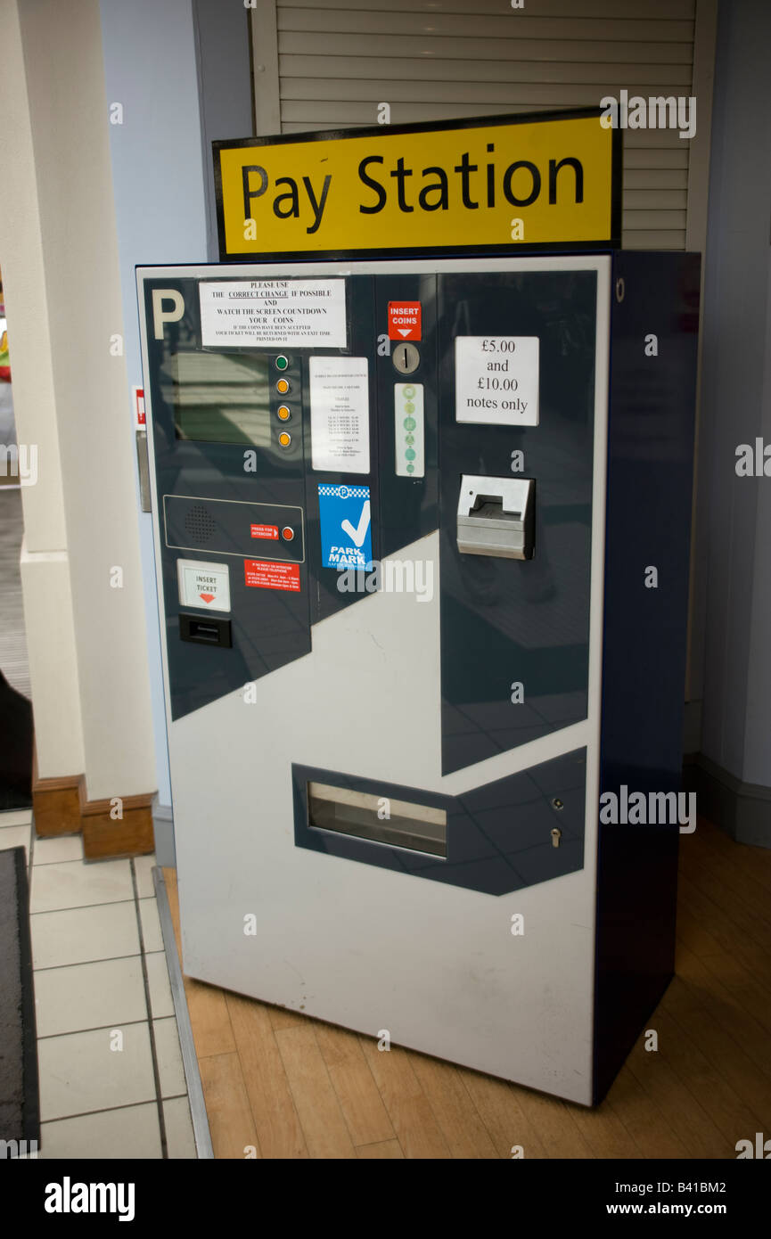 Pay Station for Car Park in shopping Mall Shoot ref 3688 Stock Photo ...