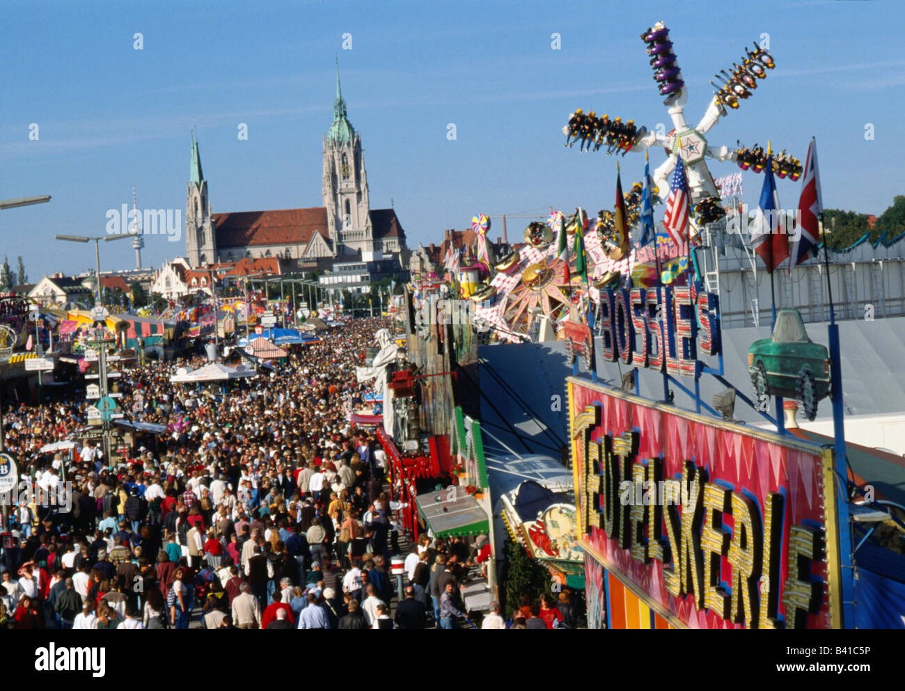 geography / travel, Germany, Bavaria, Munich, Oktoberfest, overview ...