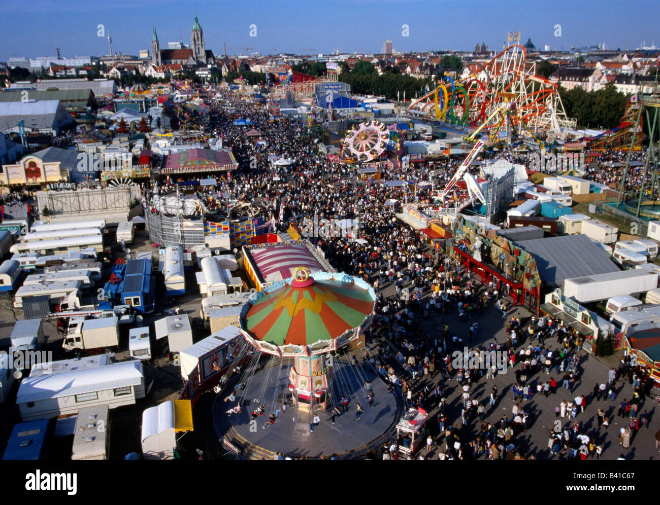 geography / travel, Germany, Bavaria, Munich, Oktoberfest, overview ...