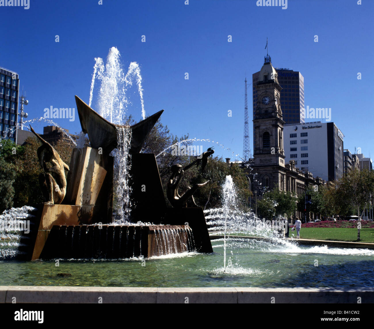 Victoria square fountain adelaide hi-res stock photography and images ...