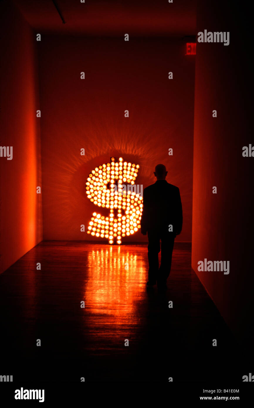 Dollar Sign (2001). Artists Tim Noble and Sue Webster Stock Photo - Alamy