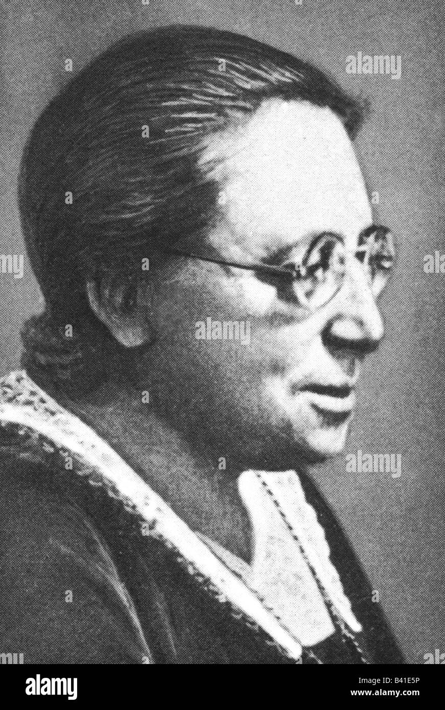 Emmy noether, german mathematician Black and White Stock Photos ...