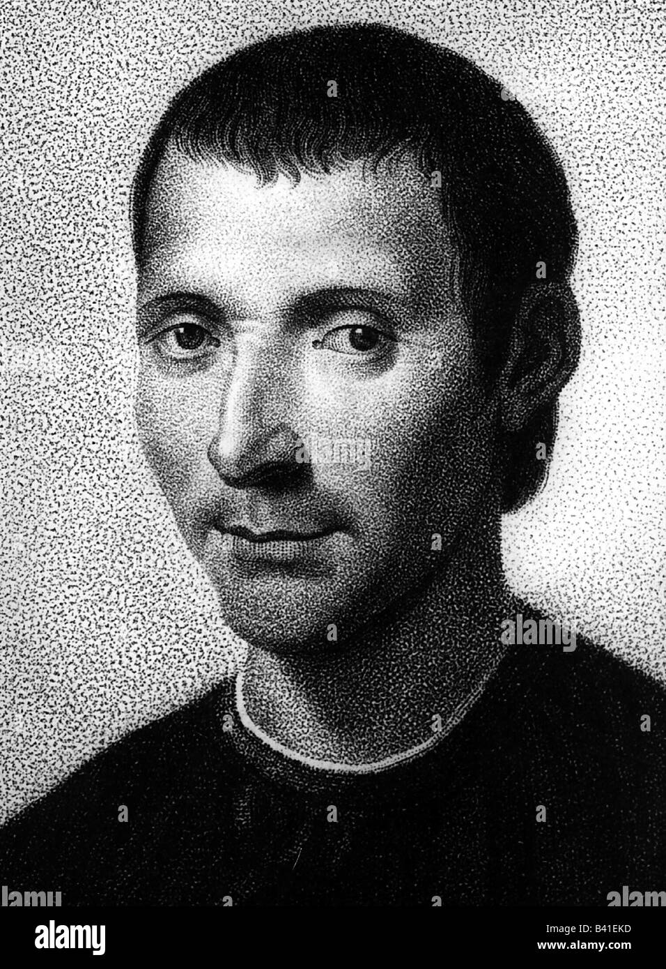 Engraving of niccolo machiavelli Black and White Stock Photos & Images ...