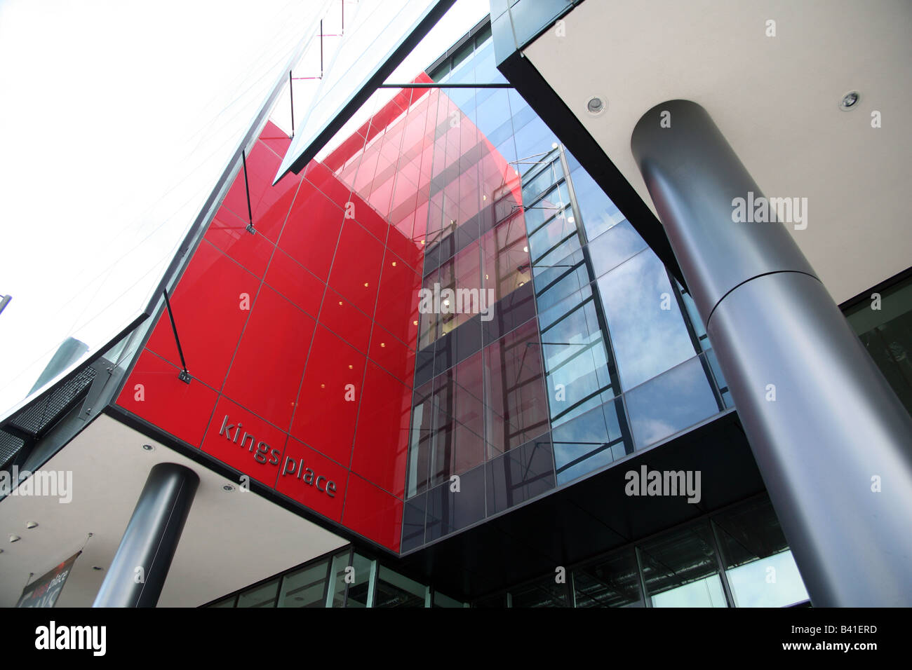 Detail of Kings Place in Kings Cross new home of Guardian newspaper and ...