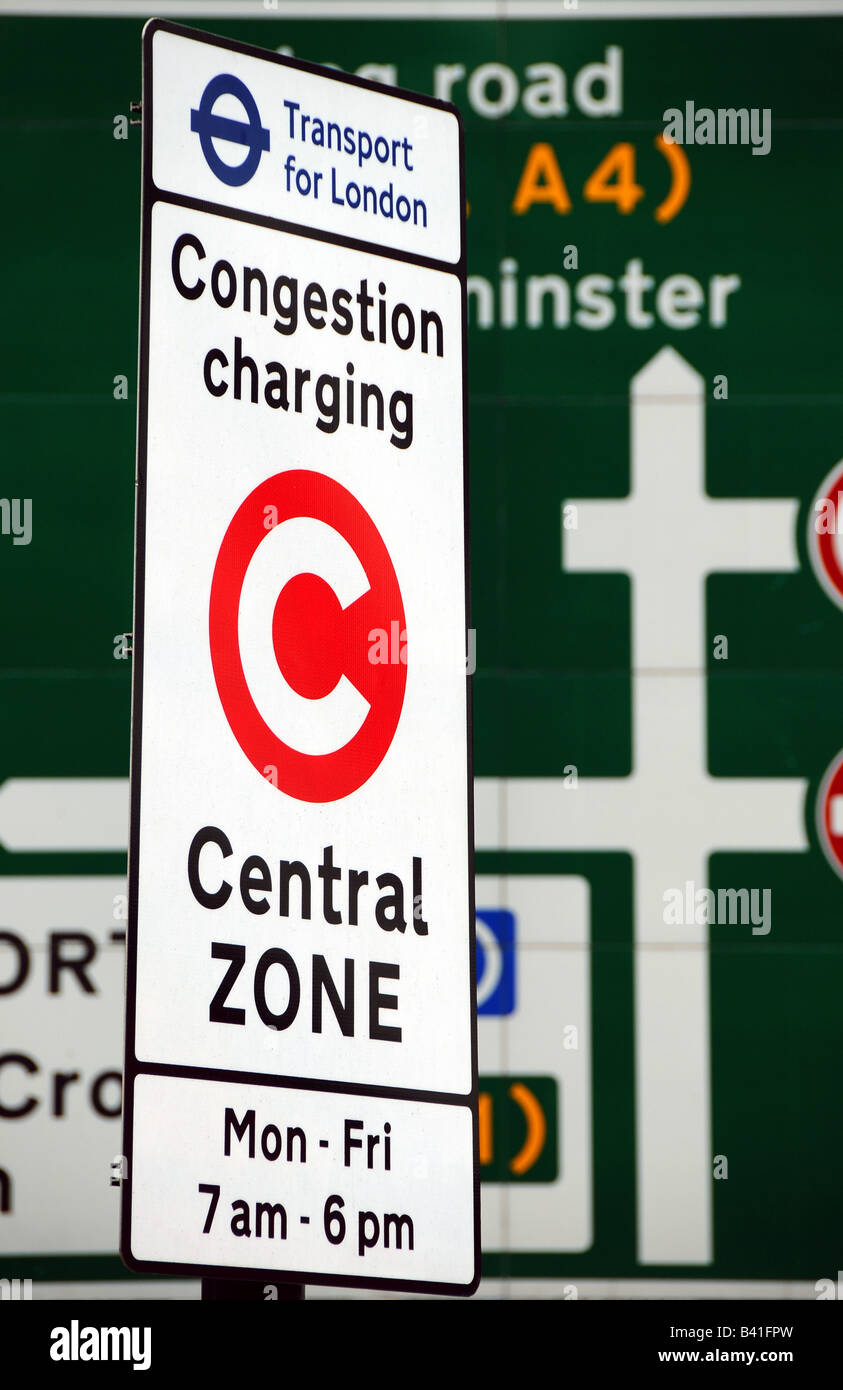 London congestion charge zone hi-res stock photography and images - Alamy