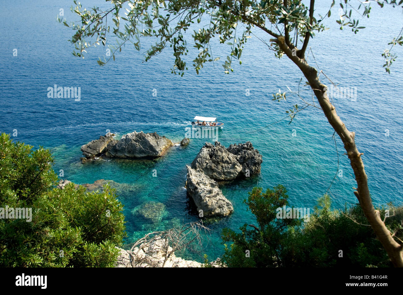 Corfu Island in Greece, seaview Stock Photo - Alamy