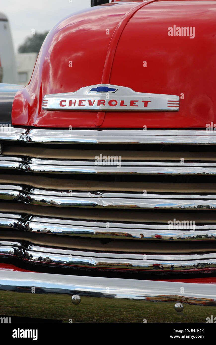 vintage classic car front Stock Photo - Alamy