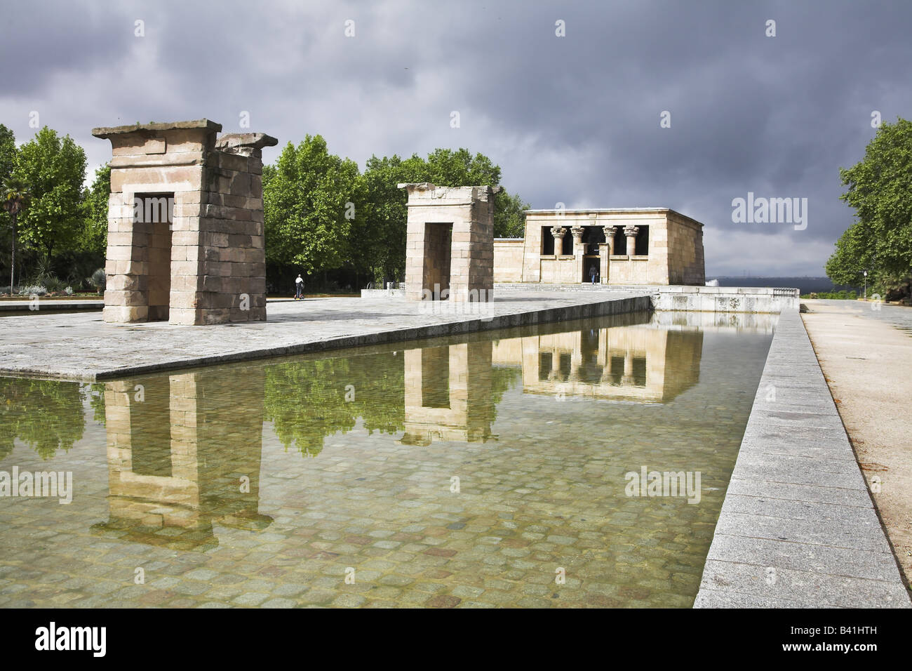 The ancient Egyptian temple Debod established in the center of Madrid ...