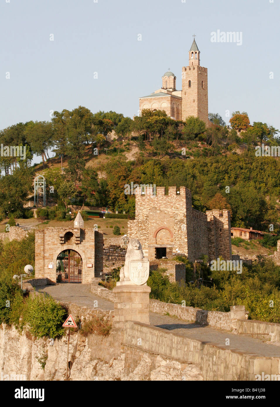 The medieval fortress of Tsarevets in Veliko Tarnovo, the former ...