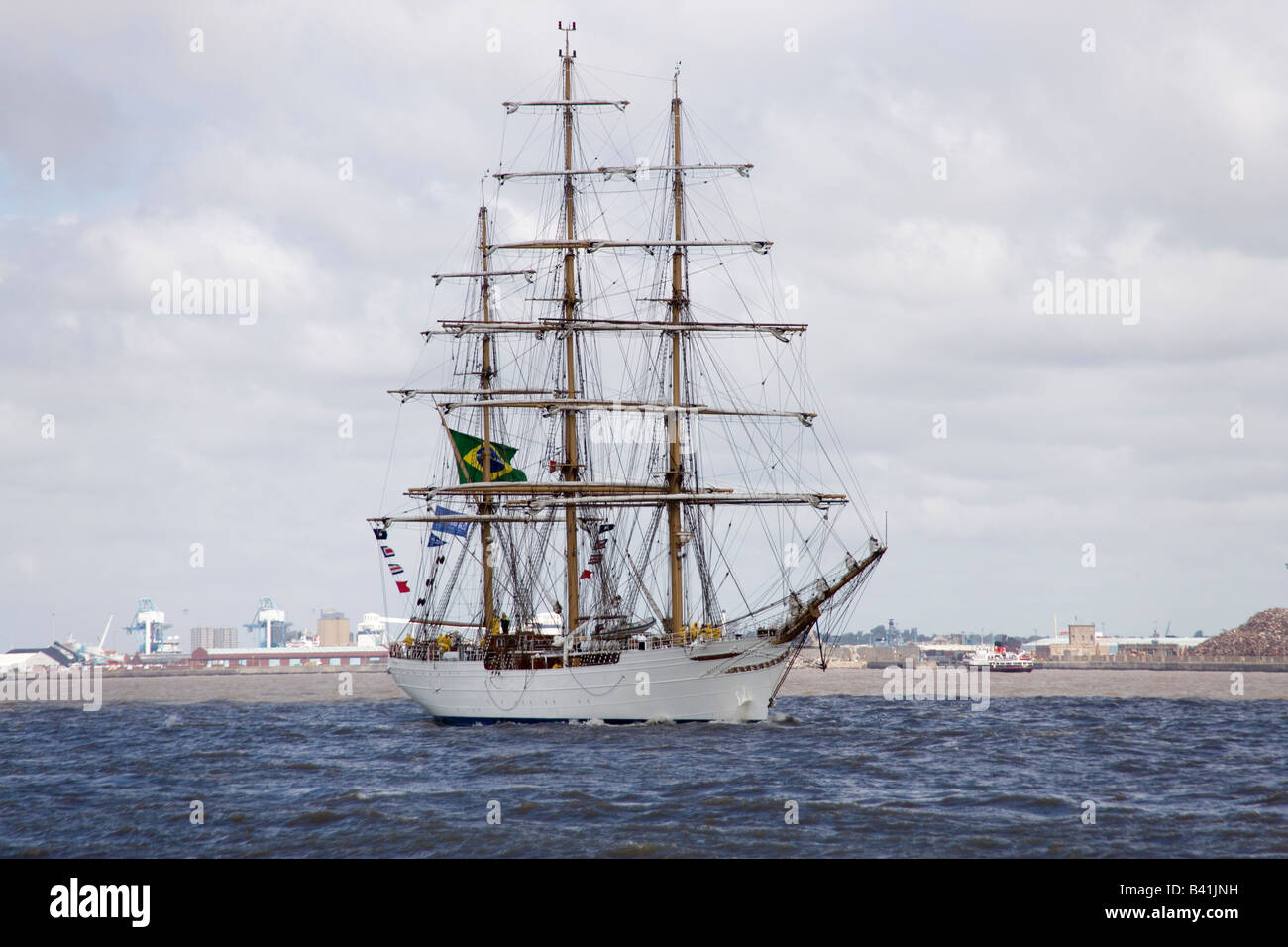 Brazilian sailing ship the Cisne Branco at the Tall Ships race in ...