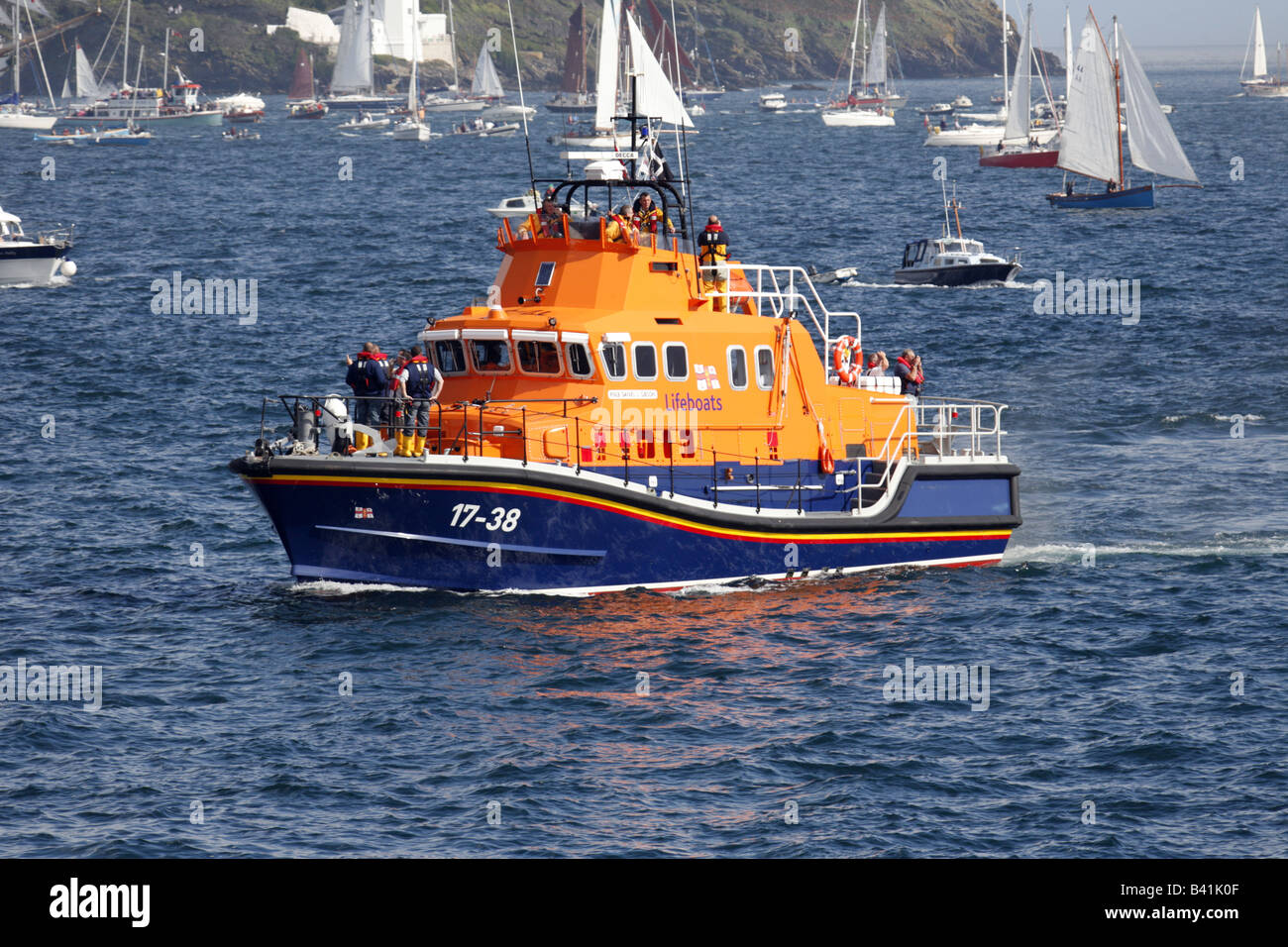 Falmouth Lifeboat RNLB Daniel L Gibson Stock Photo - Alamy