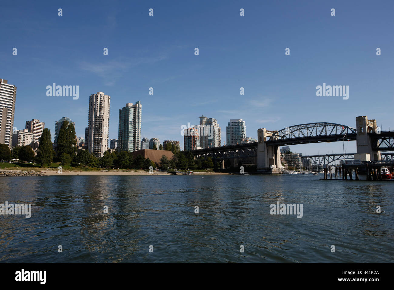 burrard st bridge in vancouver bc Stock Photo - Alamy